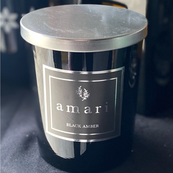 Amari | Accents | Amari Black Candle With Silver Lid | Poshmark